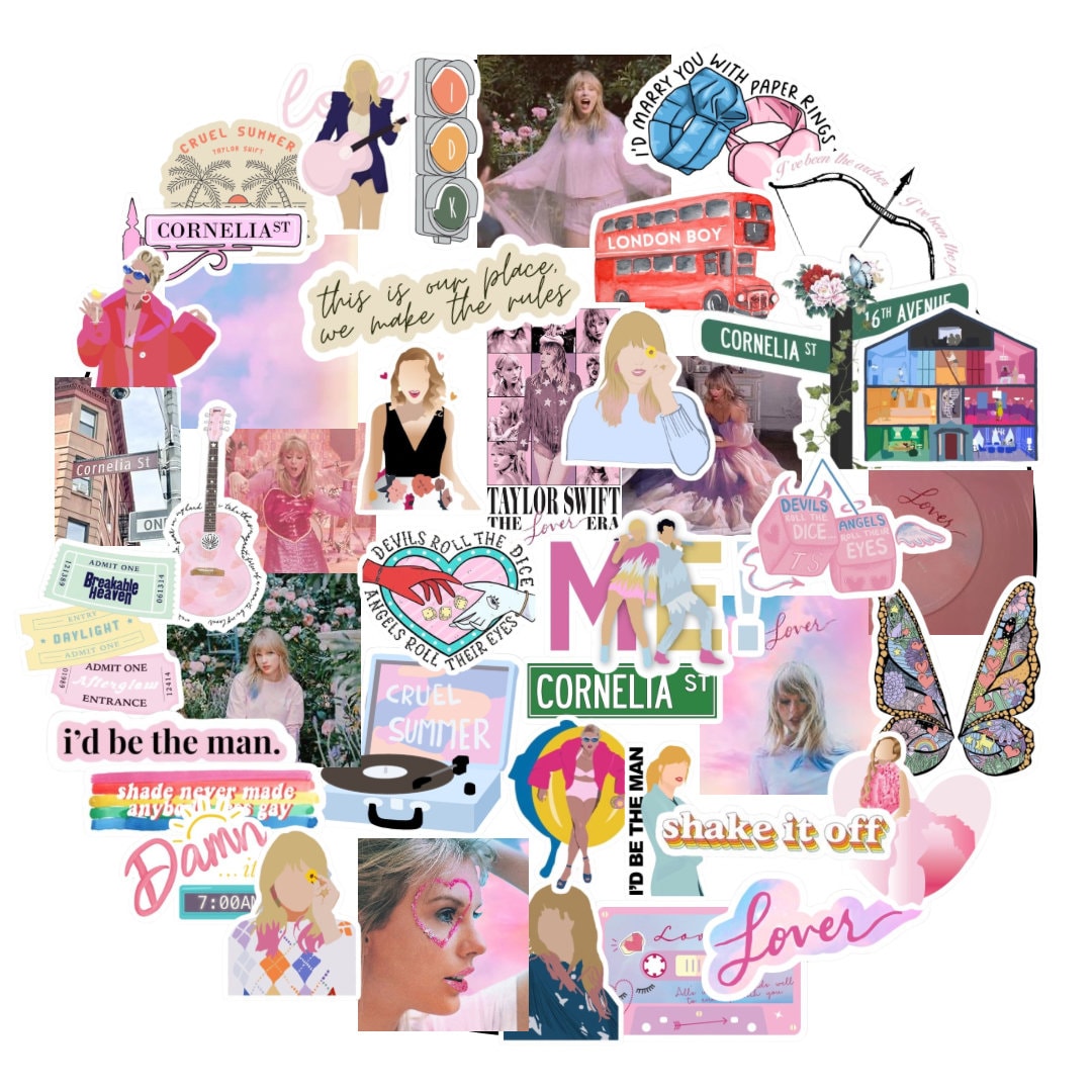 Taylor Swift lover Album Stickers Pack of 5, 10, 15 or 20 High Quality ...