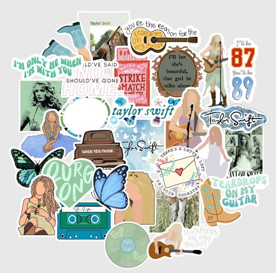 Taylor Swift debut Album Stickers Pack of 10, 15, 20 or 30 High Quality ...