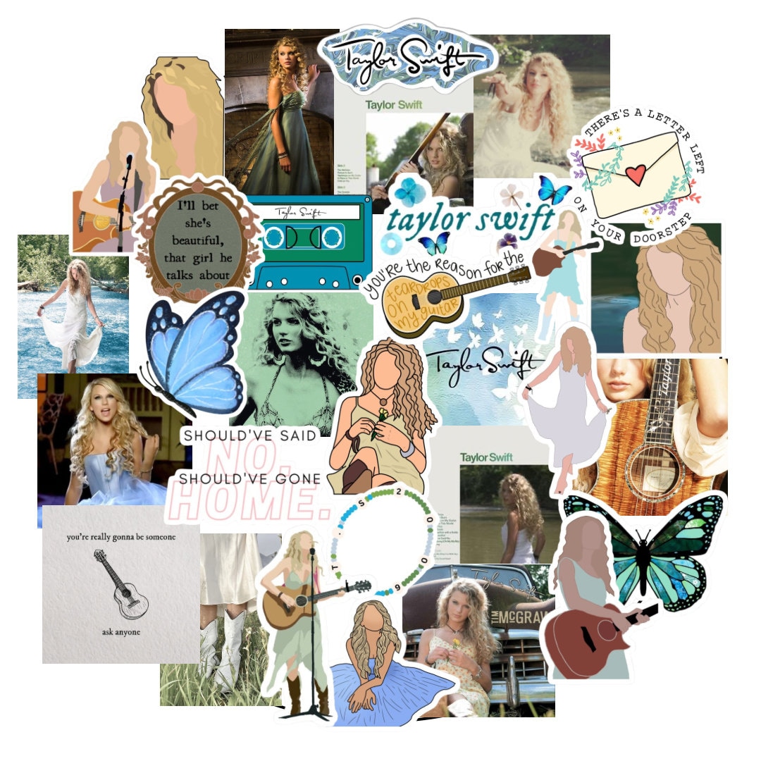 Taylor Swift debut Album Stickers Pack of 5, 10, 15 or 20 High Quality ...