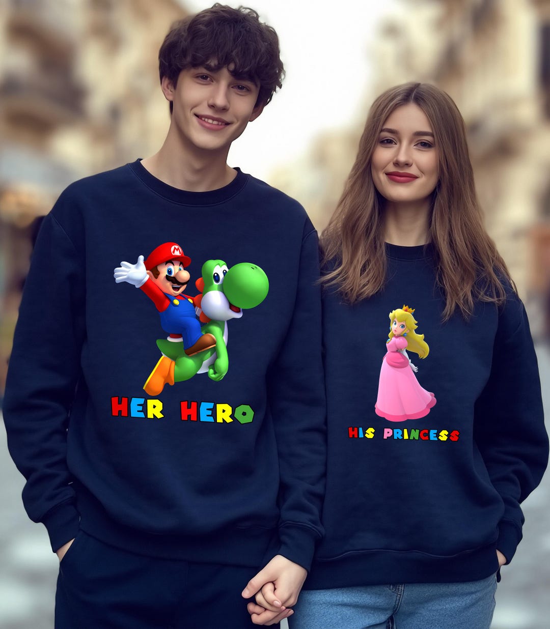 Super Mario Couple Shirts: Gamer Anniversary Outfits - Etsy