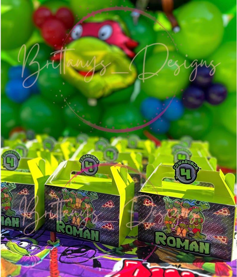 Ninja Turtle Boxes - Etsy