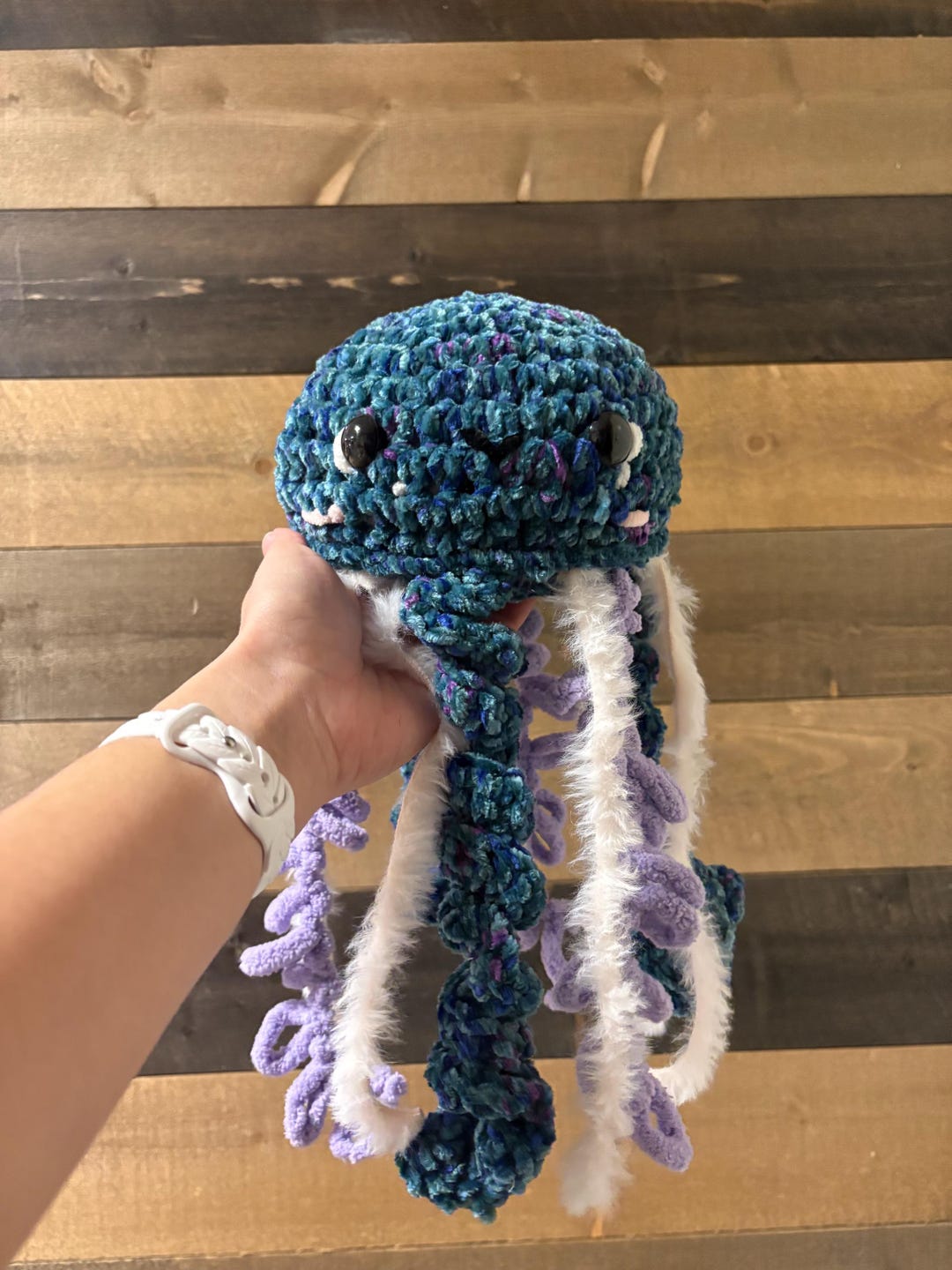 Stuffed Animal/plushie Medium Jellyfish Crochet - Toy - Etsy