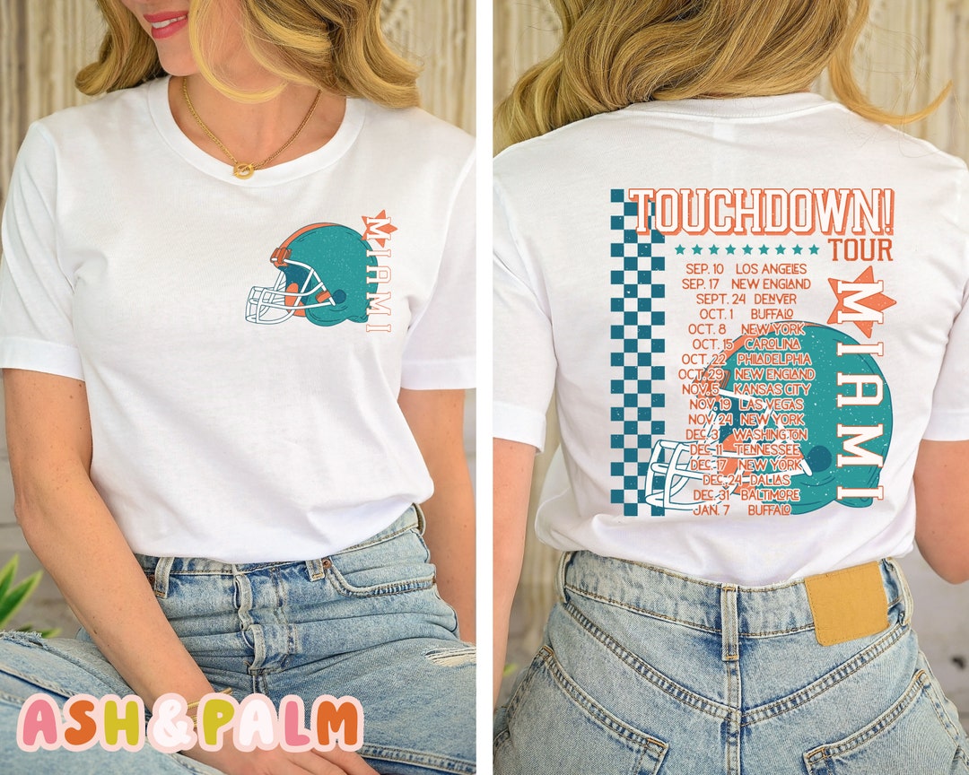 Miami Touchdown Tour T-shirt - Miami, Football, Football Season ...