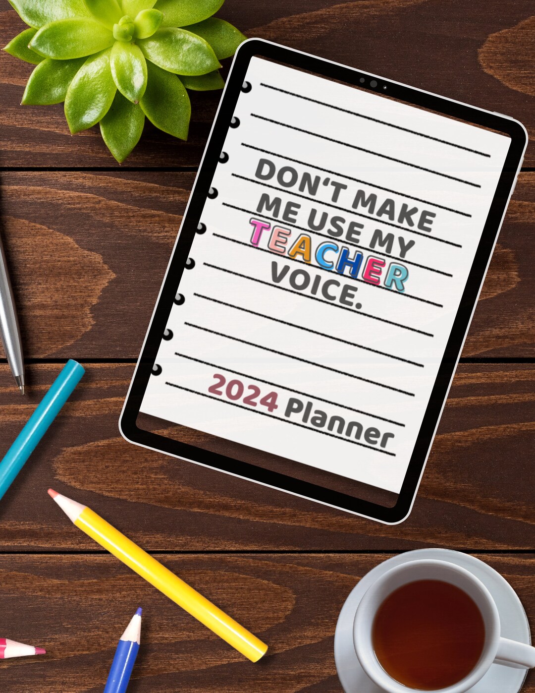 2024 TEACHER READING and Self Care PLANNER – Don’t Make Me Use My ...