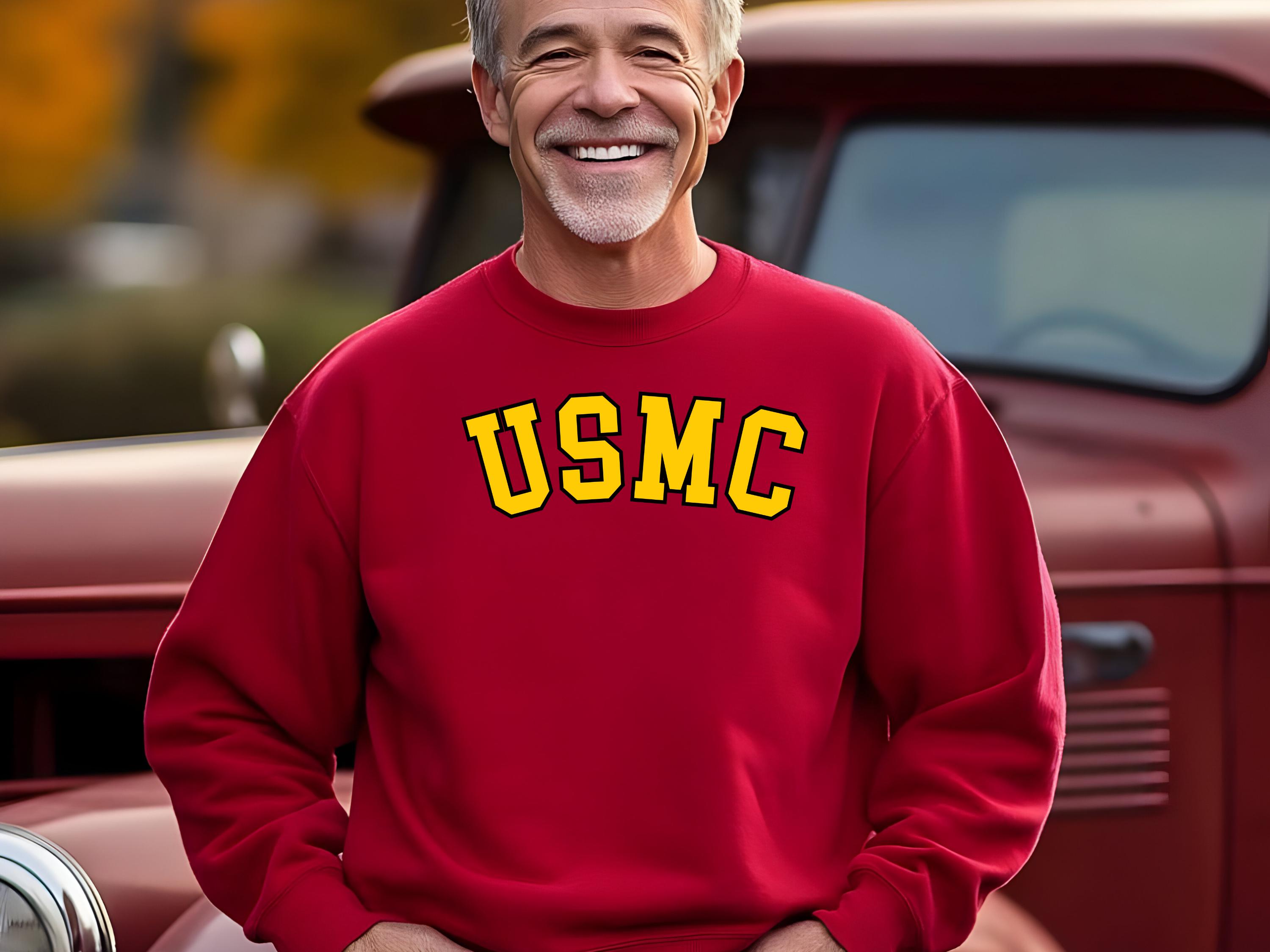 USMC Marine Corps Sweatshirt Oorah Strong Celebrate 250-years Veteran ...