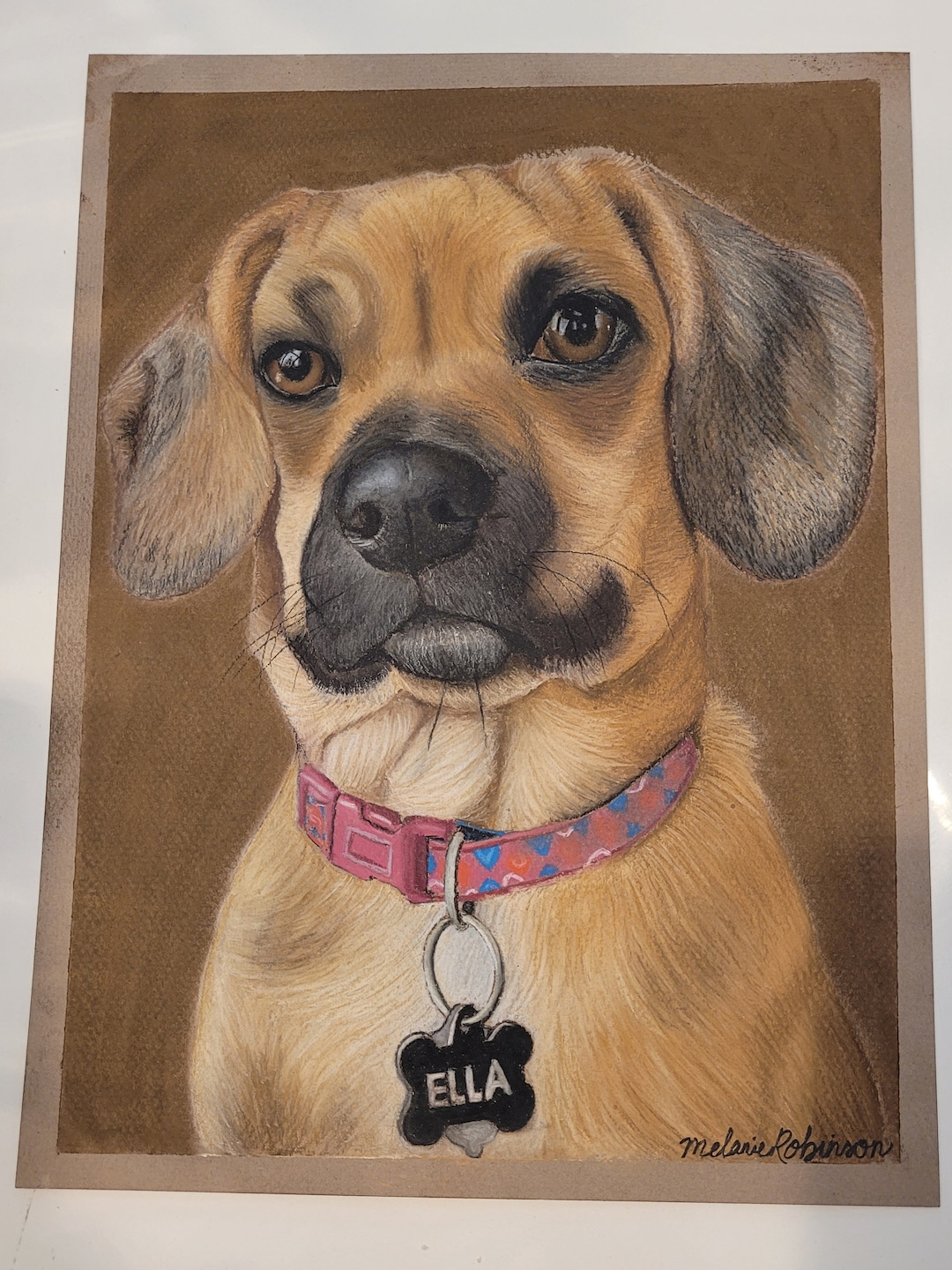 Dog Lover Portrait, Animal Lover Gift, Dog Lover, Gift for Dog Lovers ...