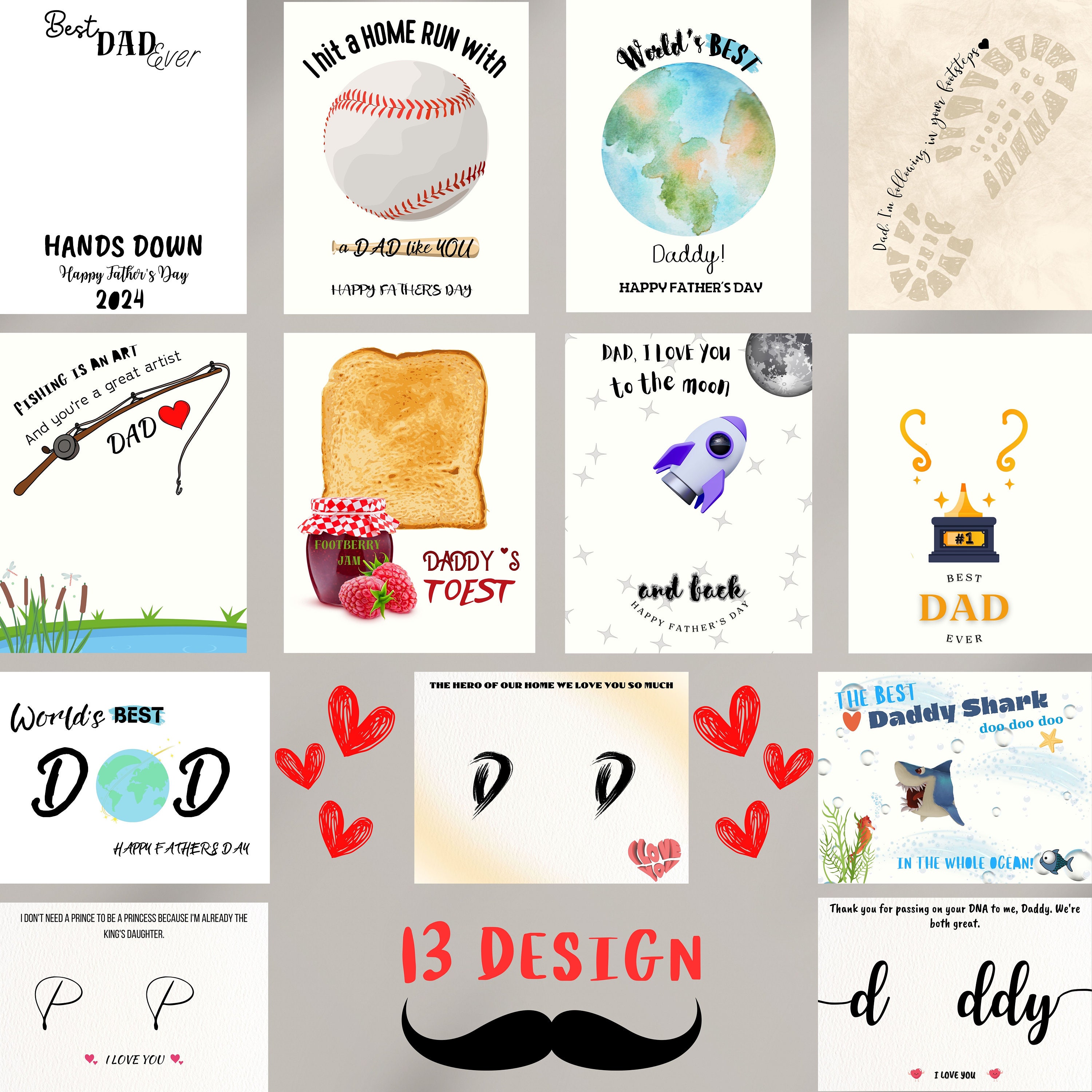 Father's Day Bundle, Footprint Art Craft, Handprint Art Craft, DIY ...