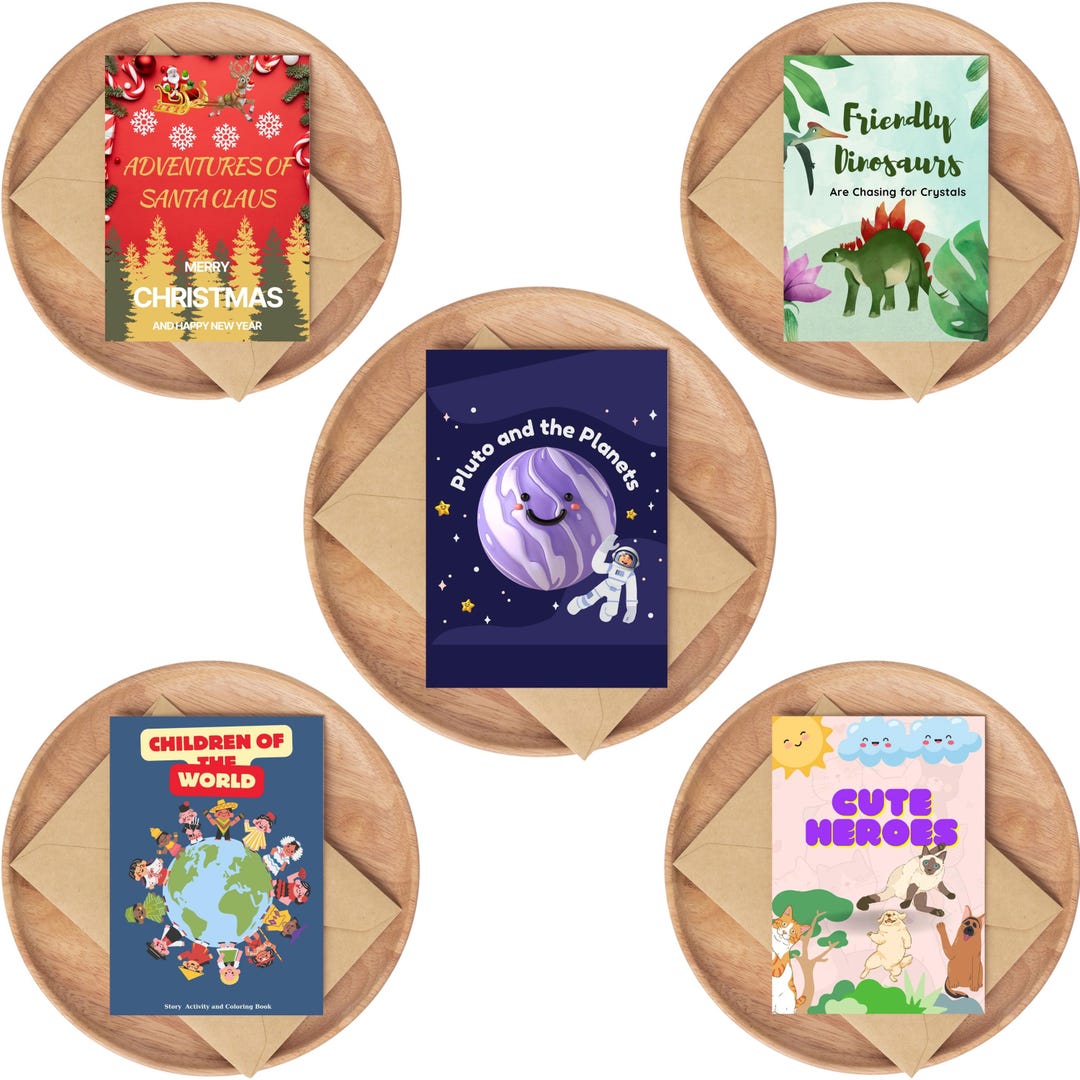 Story and Coloring Books 5 in 1, Children Books, Story Books, Books for ...