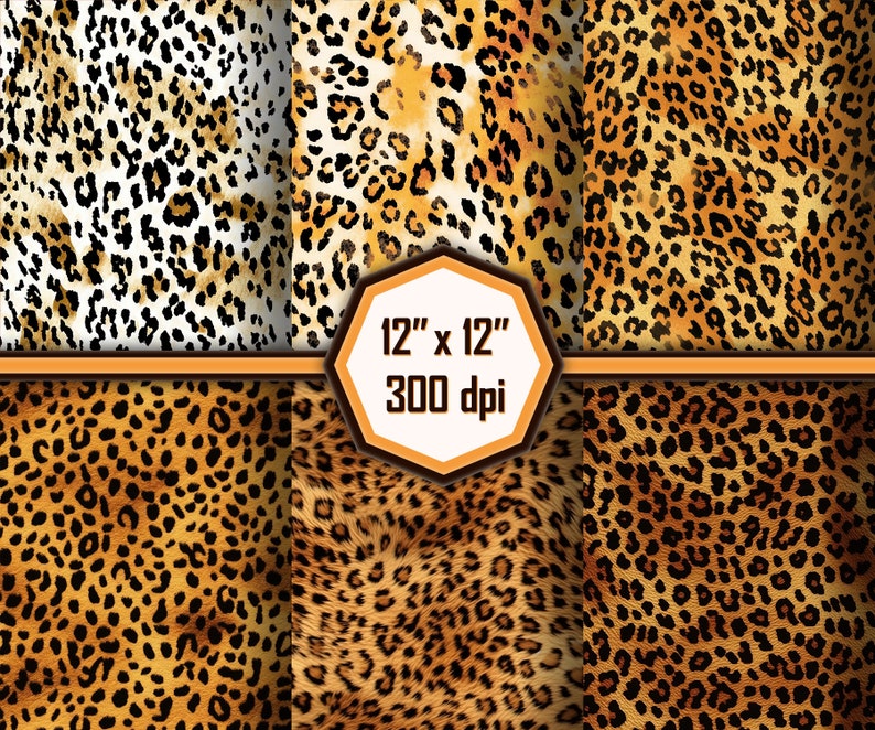 Seamless Leopard Spot Patterns, Commercial Use, Colorful Leo Animal ...
