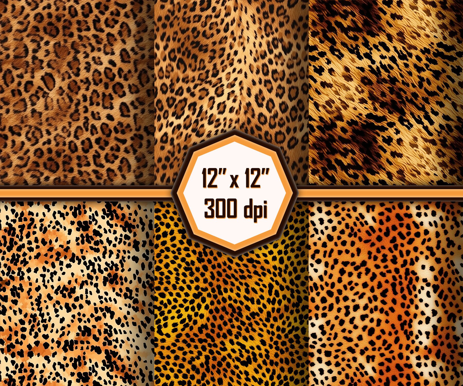 Seamless Leopard Spot Patterns, Commercial Use, Colorful Leo Animal ...