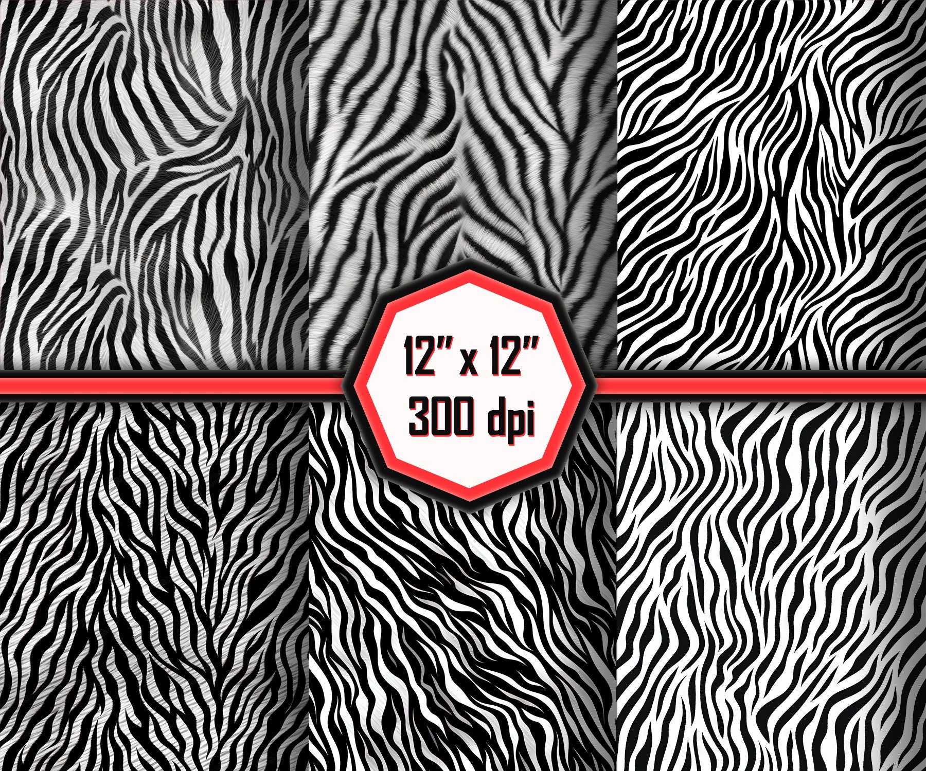 Seamless Zebra Fur Stripes Pattern, Colorful Animal Print, Seamless ...