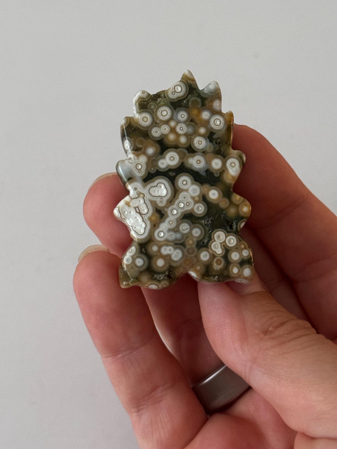 HQ Veinless Ocean Jasper Freeform - Orbicular Jasper - Well-defined ...