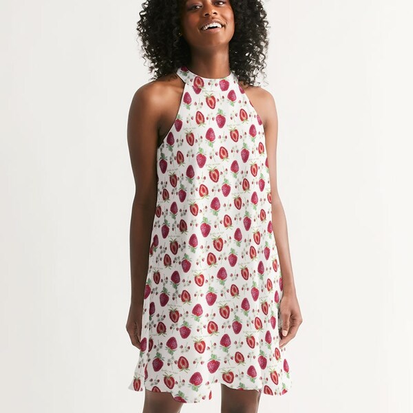 Strawberry Dress Women - Etsy