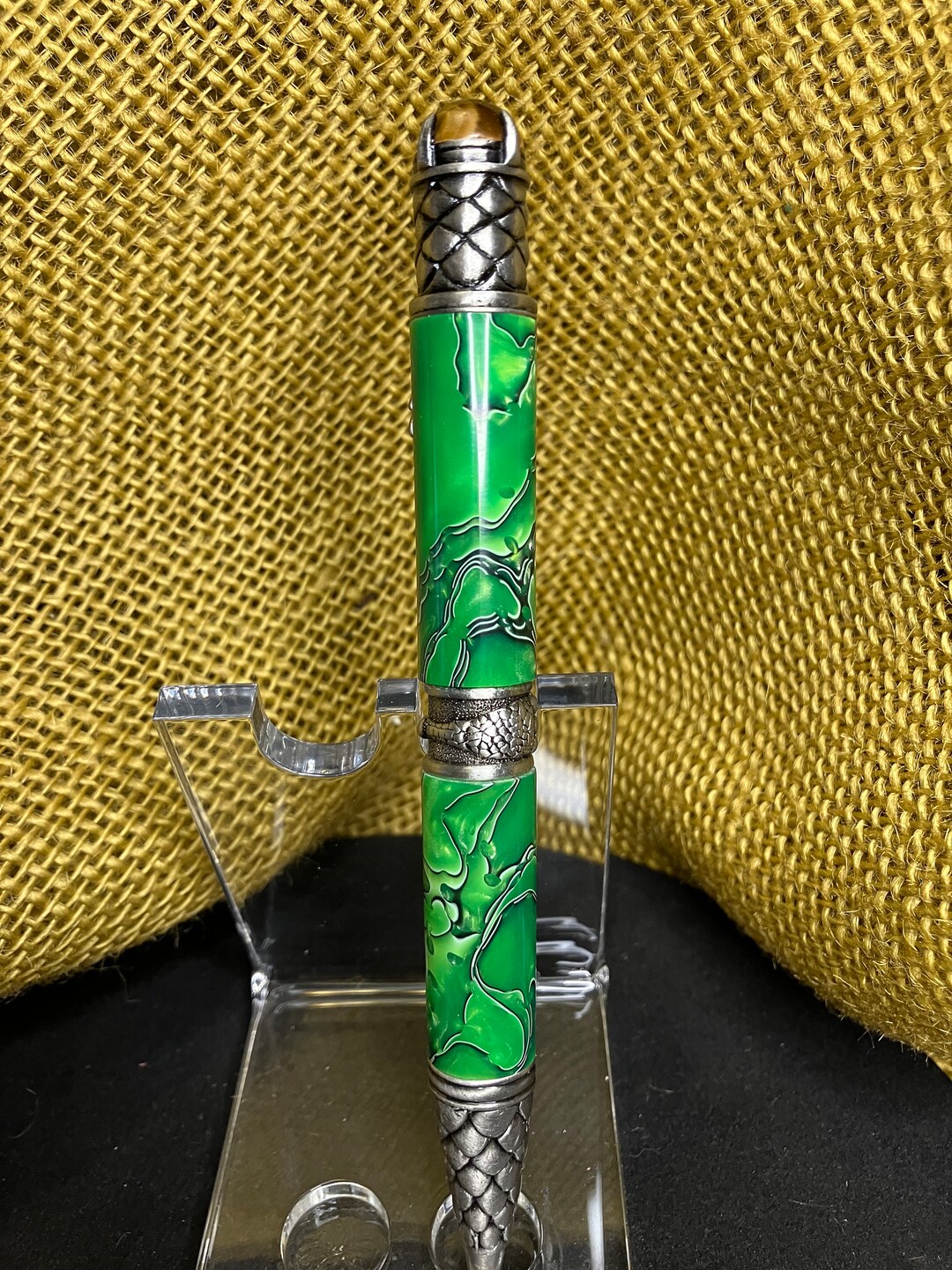 Hand Turned Dragon Twist Pen - Etsy