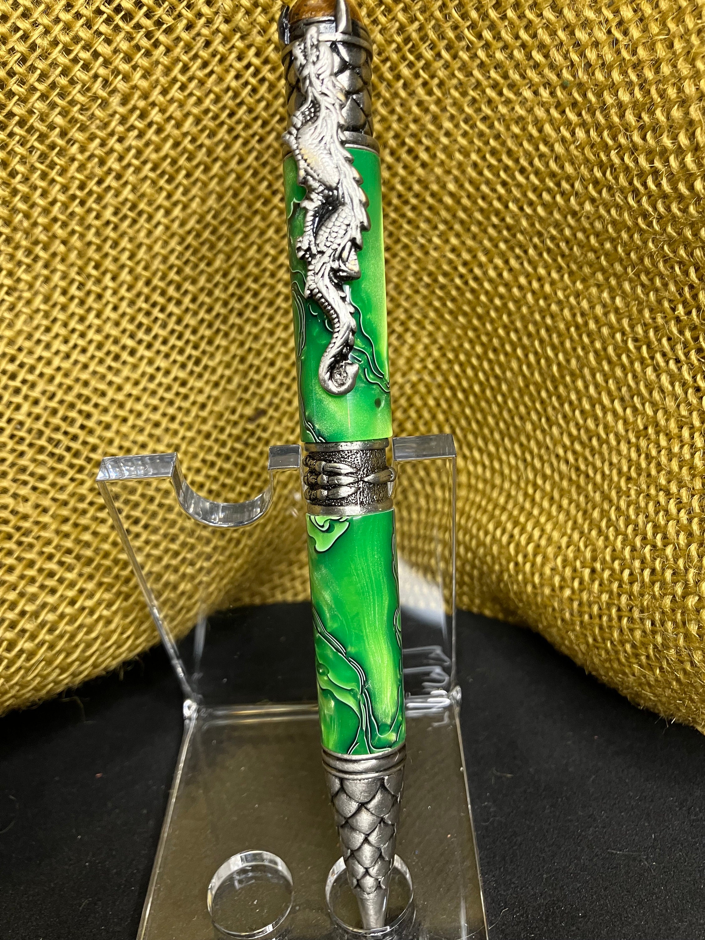 Hand Turned Dragon Twist Pen - Etsy