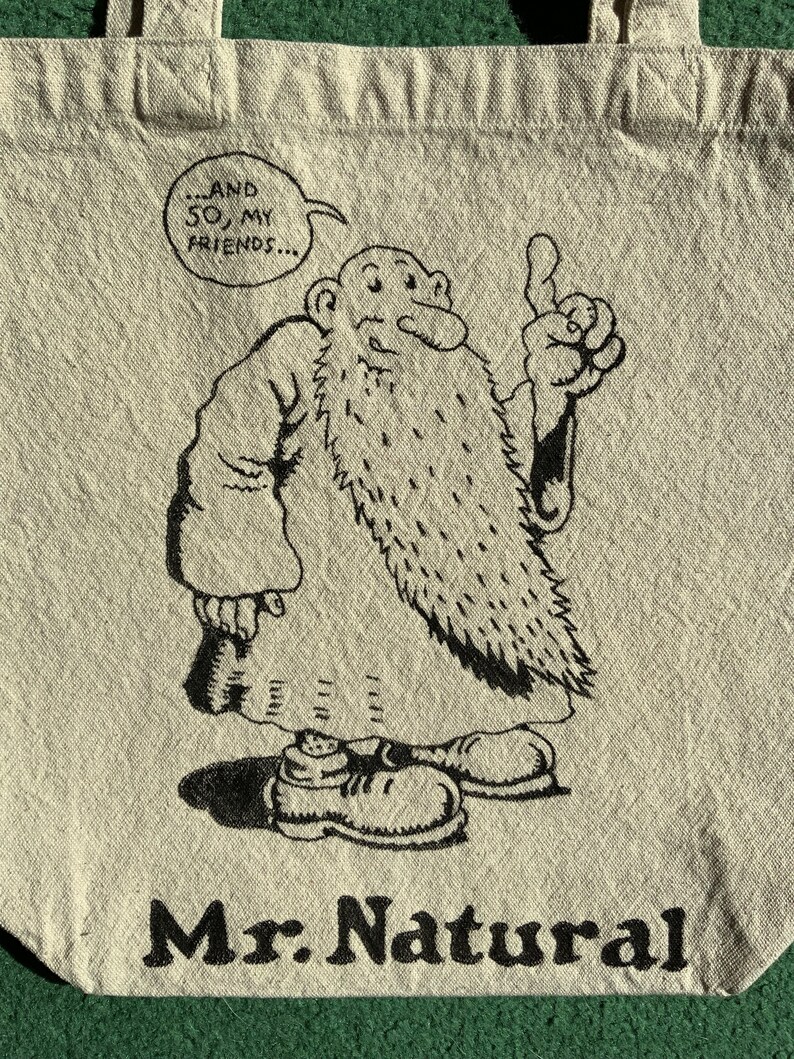 Hand Drawn Robert Crumb Mr. Natural Tote Bag - Etsy