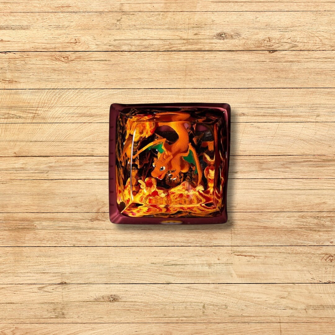Charizard Resin Handmade Artisan Keycaps Resin Keycaps - Etsy