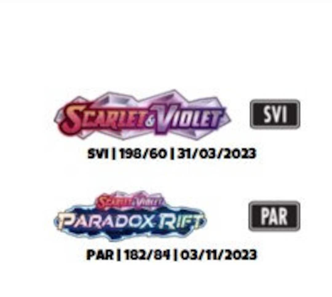 Pokemon TCG Labels 2023 Scarlet and Violet - 2025 Journey Together - Etsy