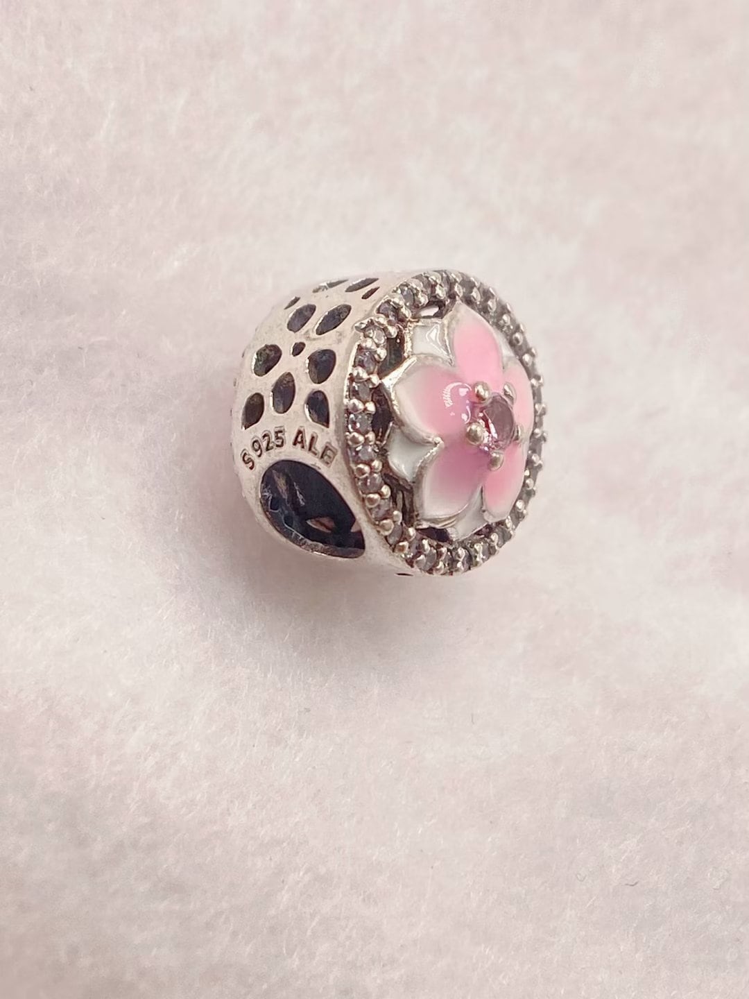 Pandora Charm Pink Magnolia Bloom Flower Charm Floral Garden - Etsy