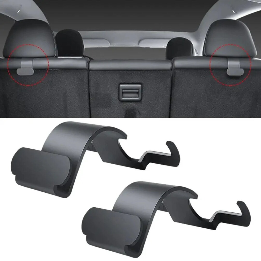 Tesla Model Y Interior: Rear Headrest Hook Car Organizer Accessories - Etsy