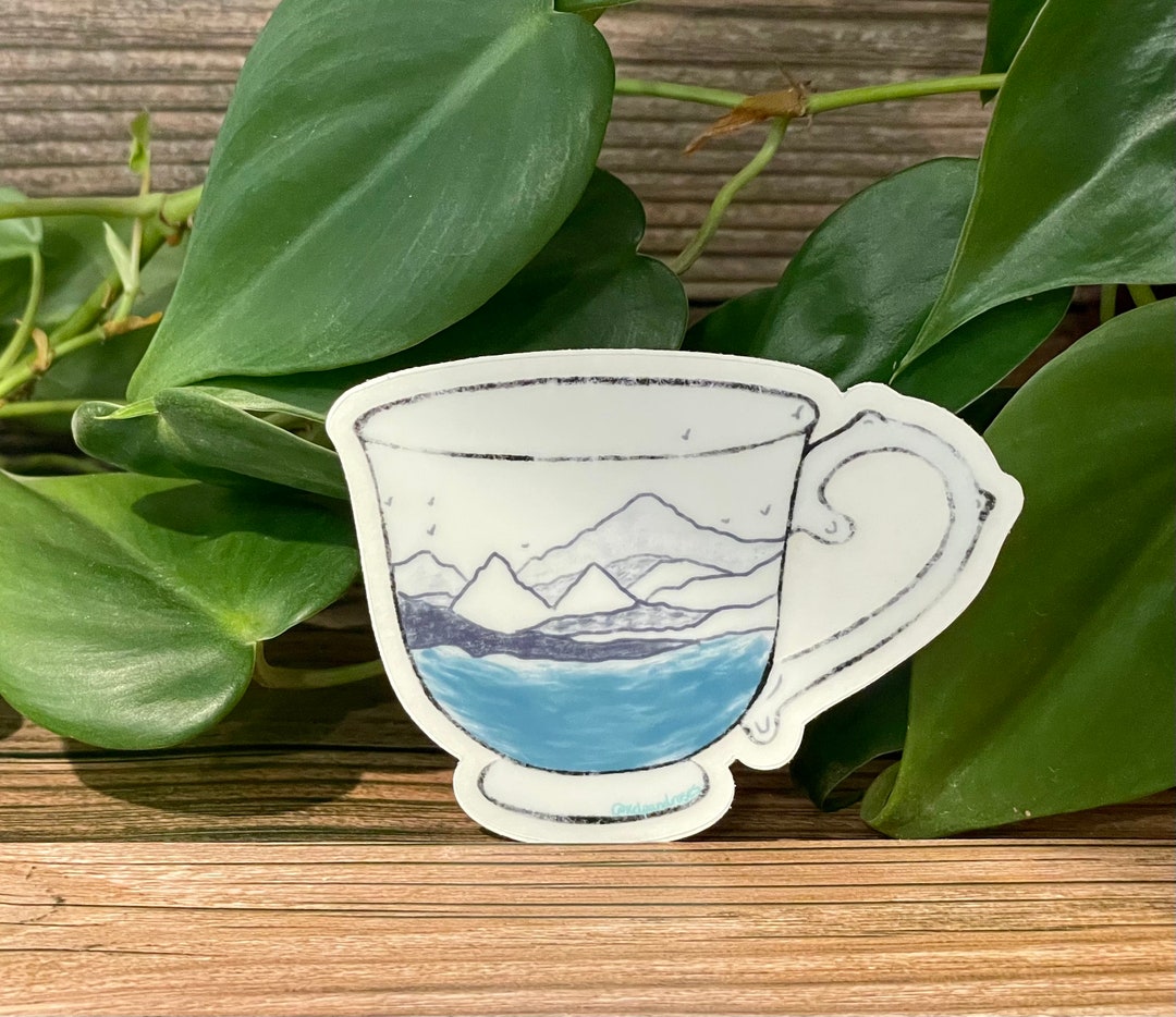 Alaskan Tea Cup Die Cut Sticker - Etsy
