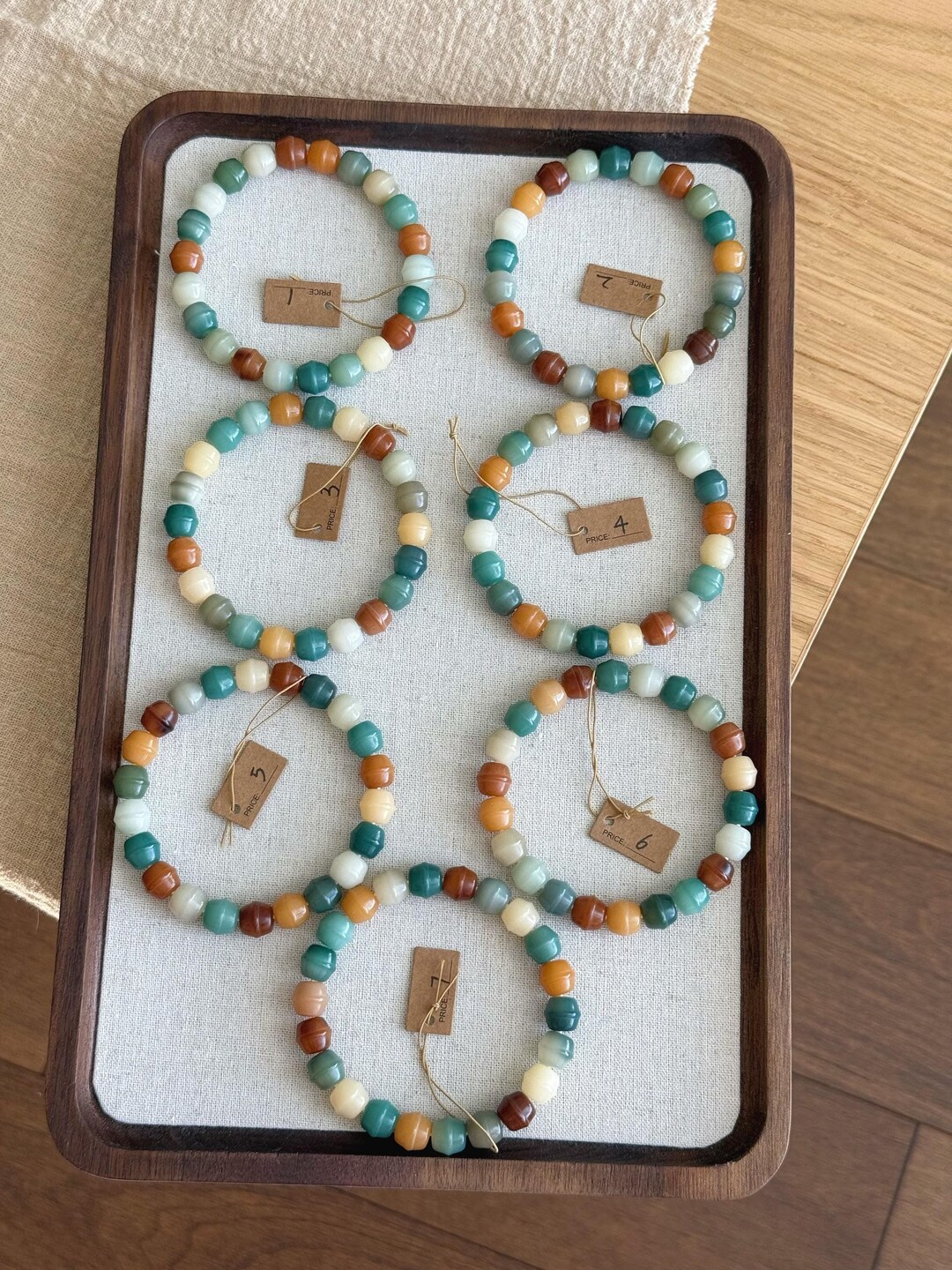 10mm 多彩铃铛 Bodhi Root Bracelet Natural Bodhi Root Prayer Beads ...