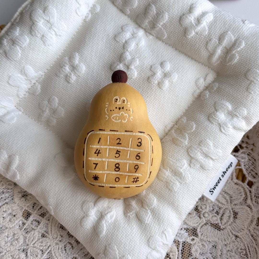 Hand-carved Natural Gourd Charm: Lucky Talisman, Car Mirror Accessory ...