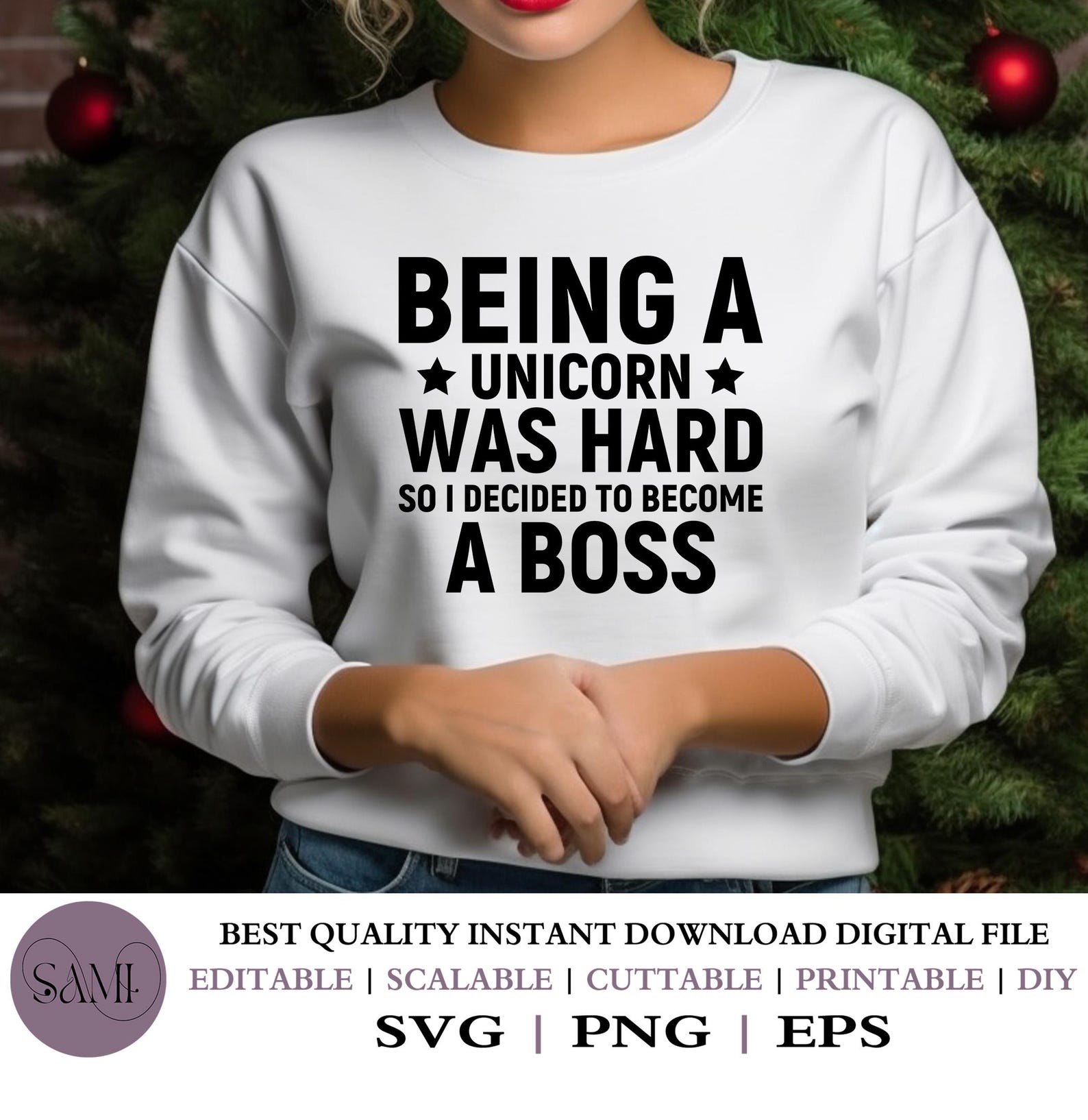 Boss Svg, Big Boss Svg, the Boss Svg, Because I'm the Boss Svg, Gift ...