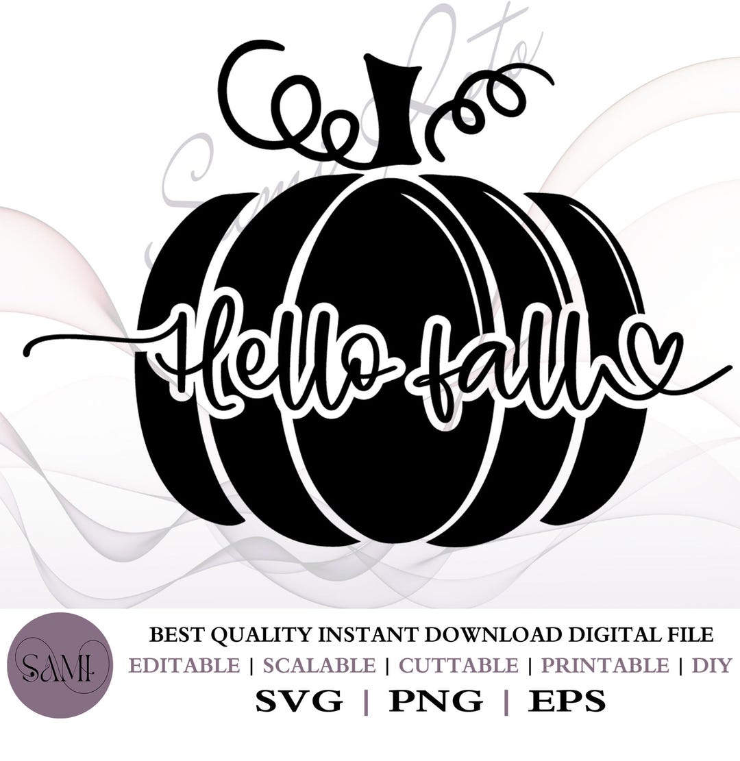 Hello Fall SVG, PNG, Digital Download - Etsy