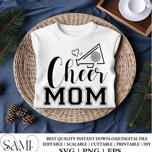 Cheer Dad and Mom SVG Set Family Cheerleading Designs - Etsy