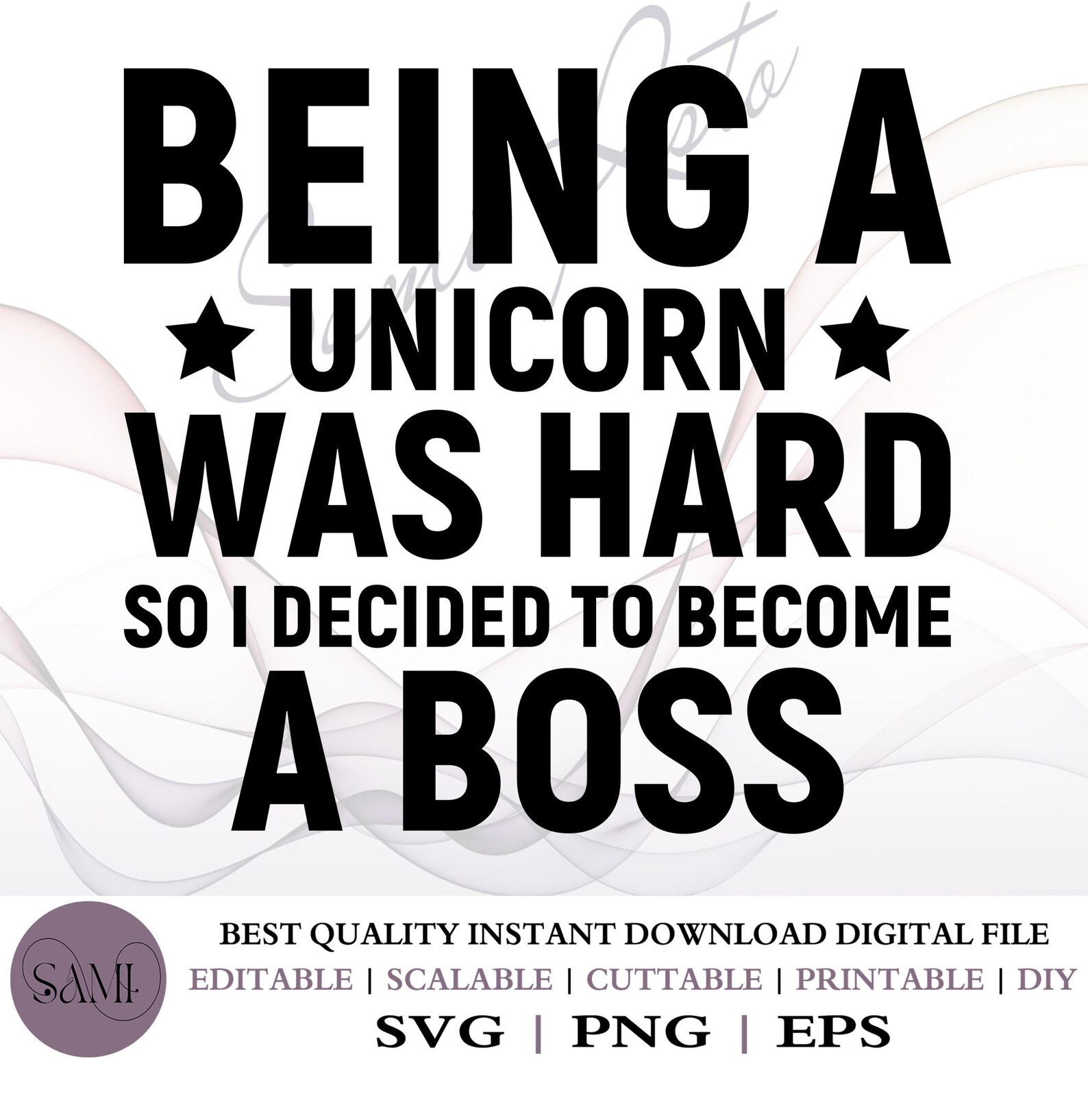 Boss Svg, Big Boss Svg, the Boss Svg, Because I'm the Boss Svg, Gift ...