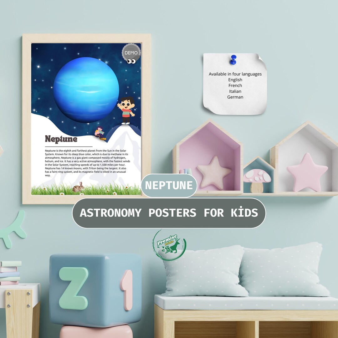 Neptune Printable Art, Printable Astronomy Posters, 4 Different ...