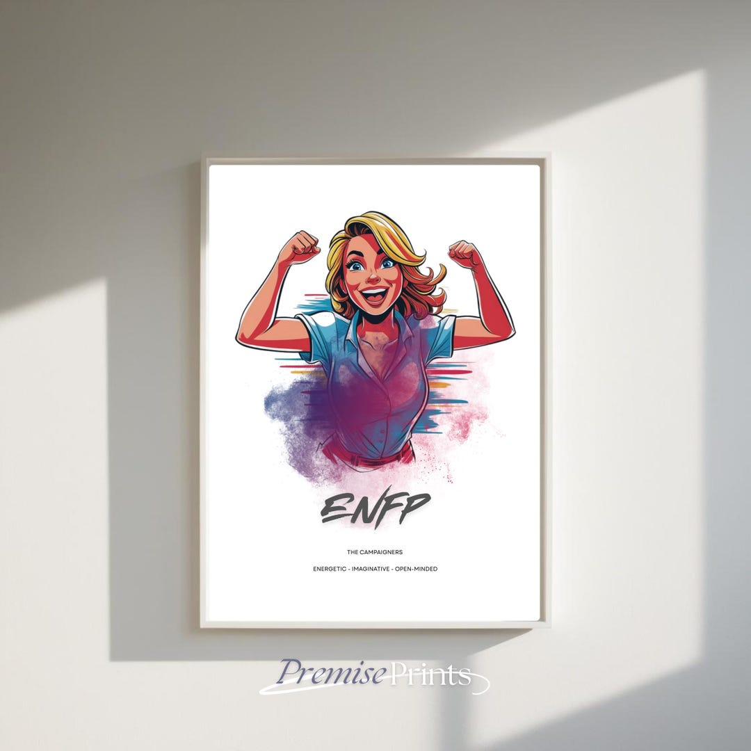 ENFP Printable Art, MBTI, Modern Home Decor, Motivational Wall Art ...