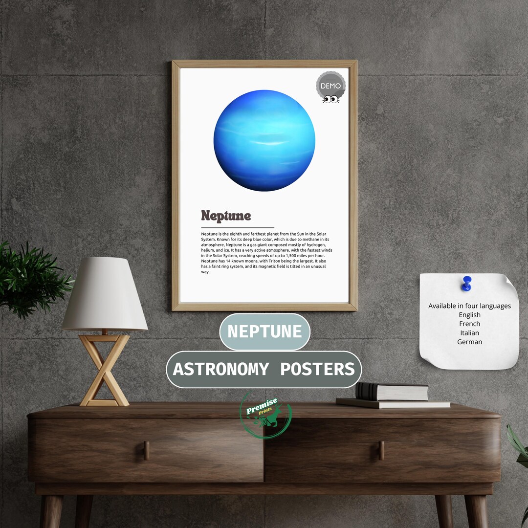 Neptune Printable Art, Printable Astronomy Posters, 4 Different ...