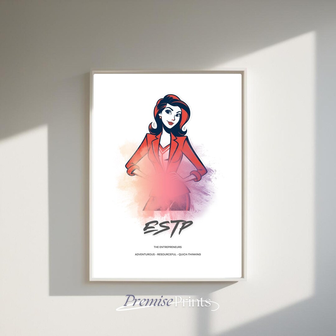 ESTP Printable Art, MBTI, Modern Home Decor, Motivational Wall Art ...