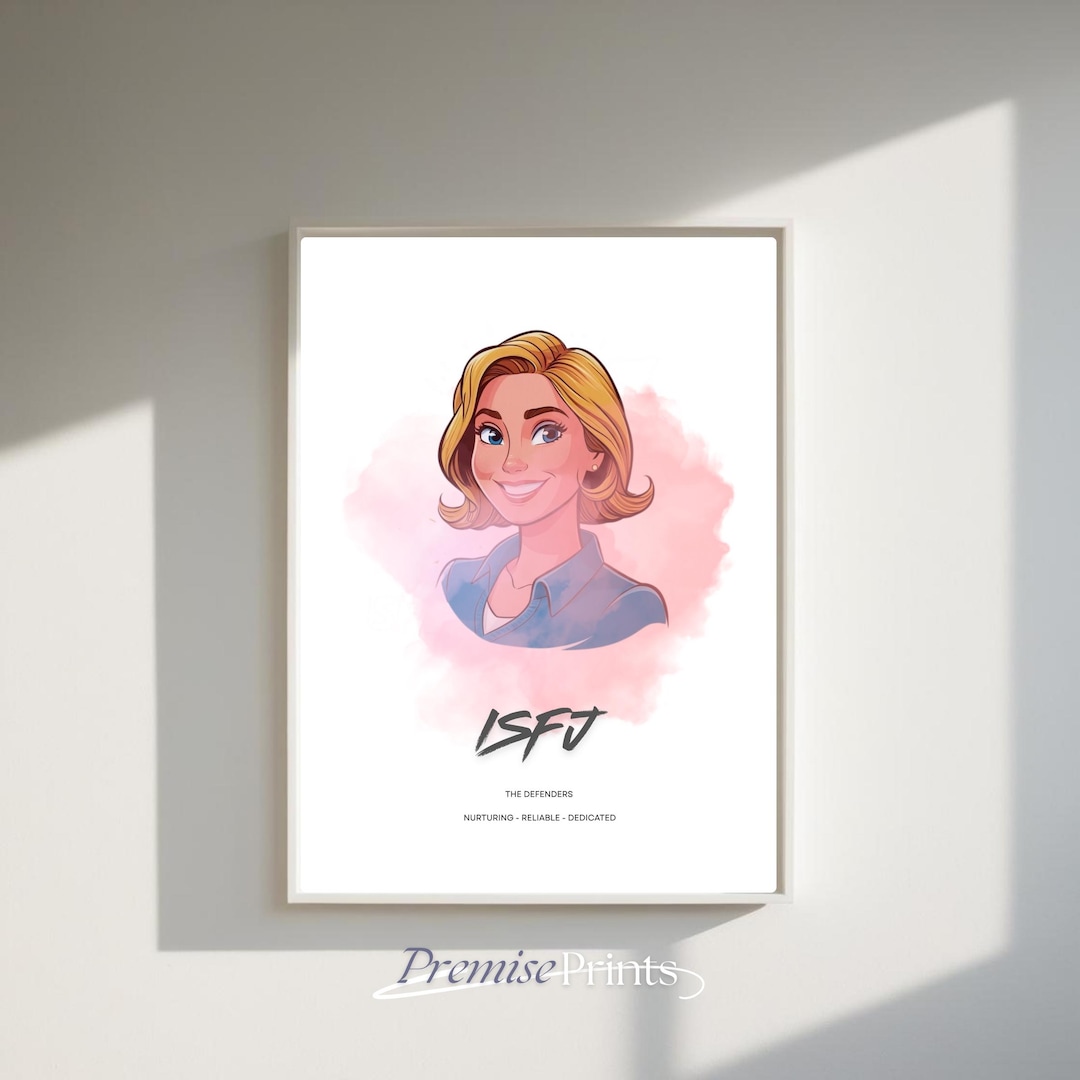 ISFJ Printable Art, MBTI, Modern Home Decor, Motivational Wall Art ...