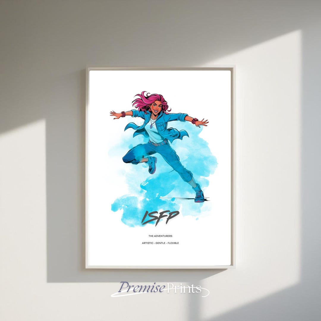 ISFP Printable Art, MBTI, Modern Home Decor, Motivational Wall Art ...