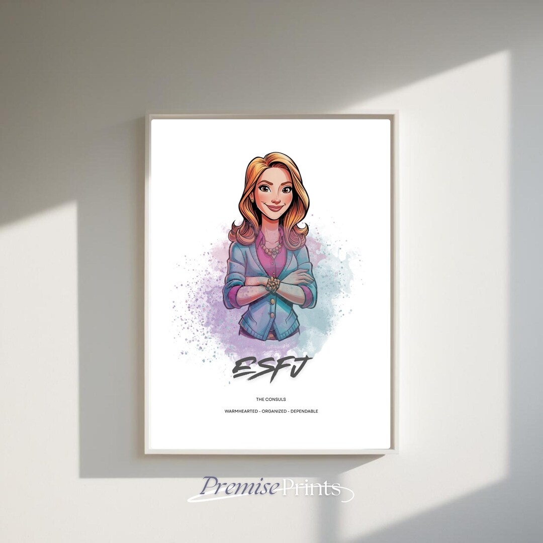 ESFJ Printable Art, MBTI, Modern Home Decor, Motivational Wall Art ...