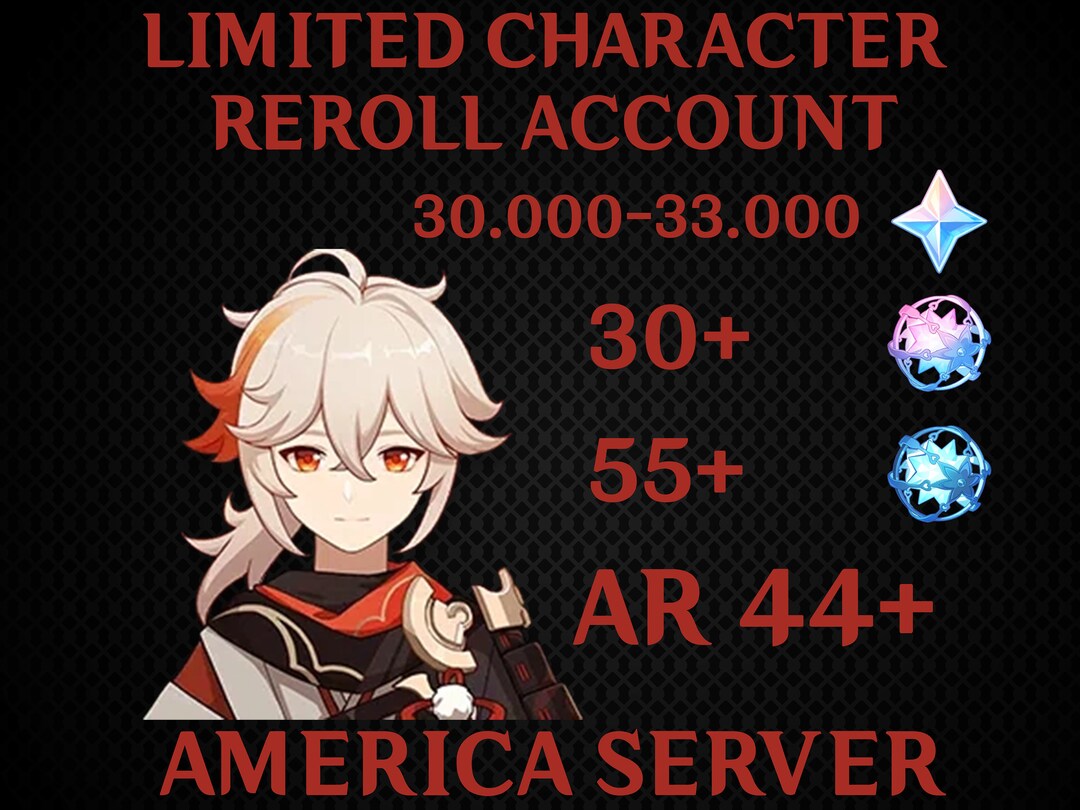 ASIA SERVER Kazuha Genshin Impact Reroll Account - Etsy
