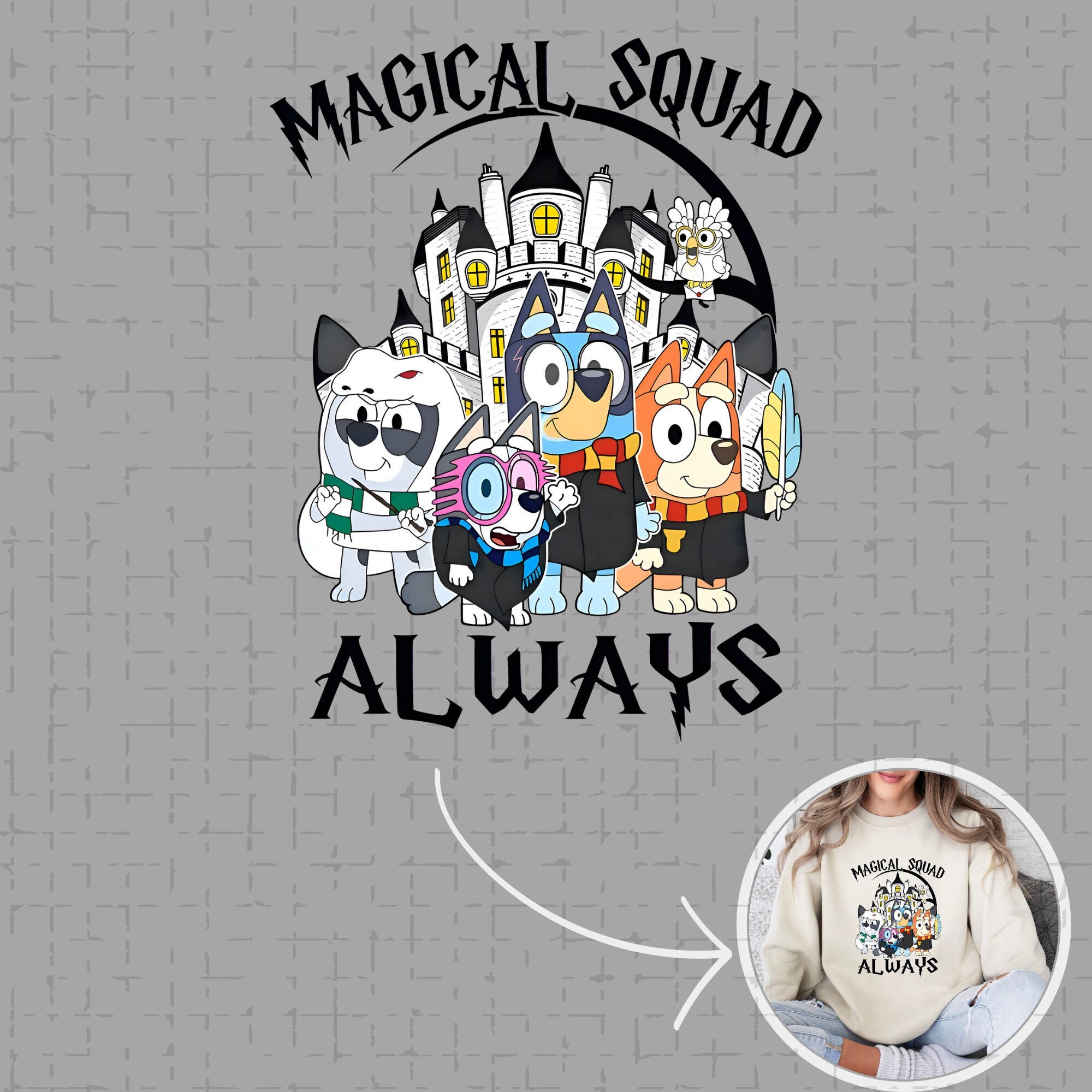 Magical Squad Bluey Png Svg , Bluey Friends Png, Bluey Png, Bluey ...