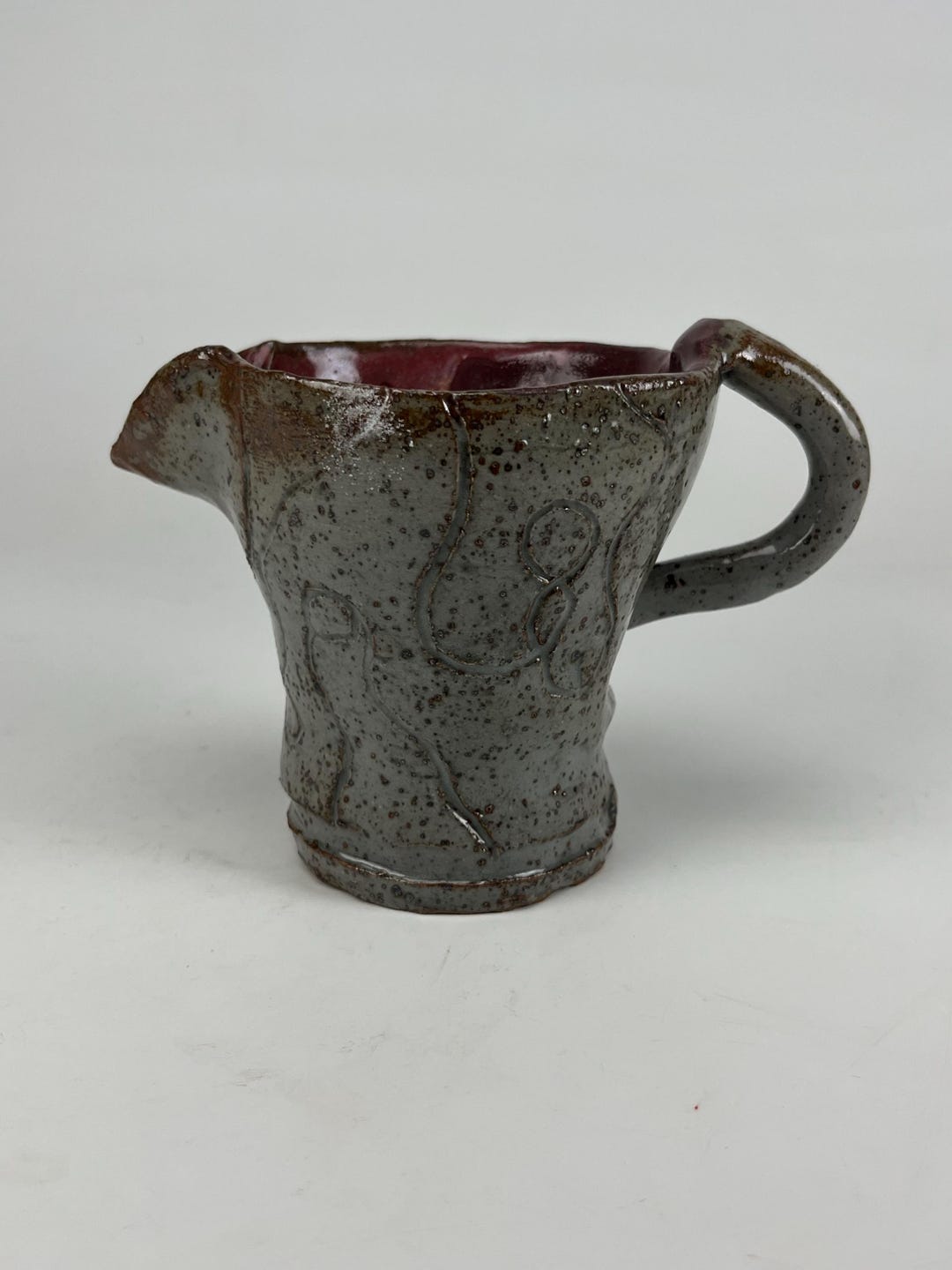 Sgraffito Swirls Pitcher - Etsy