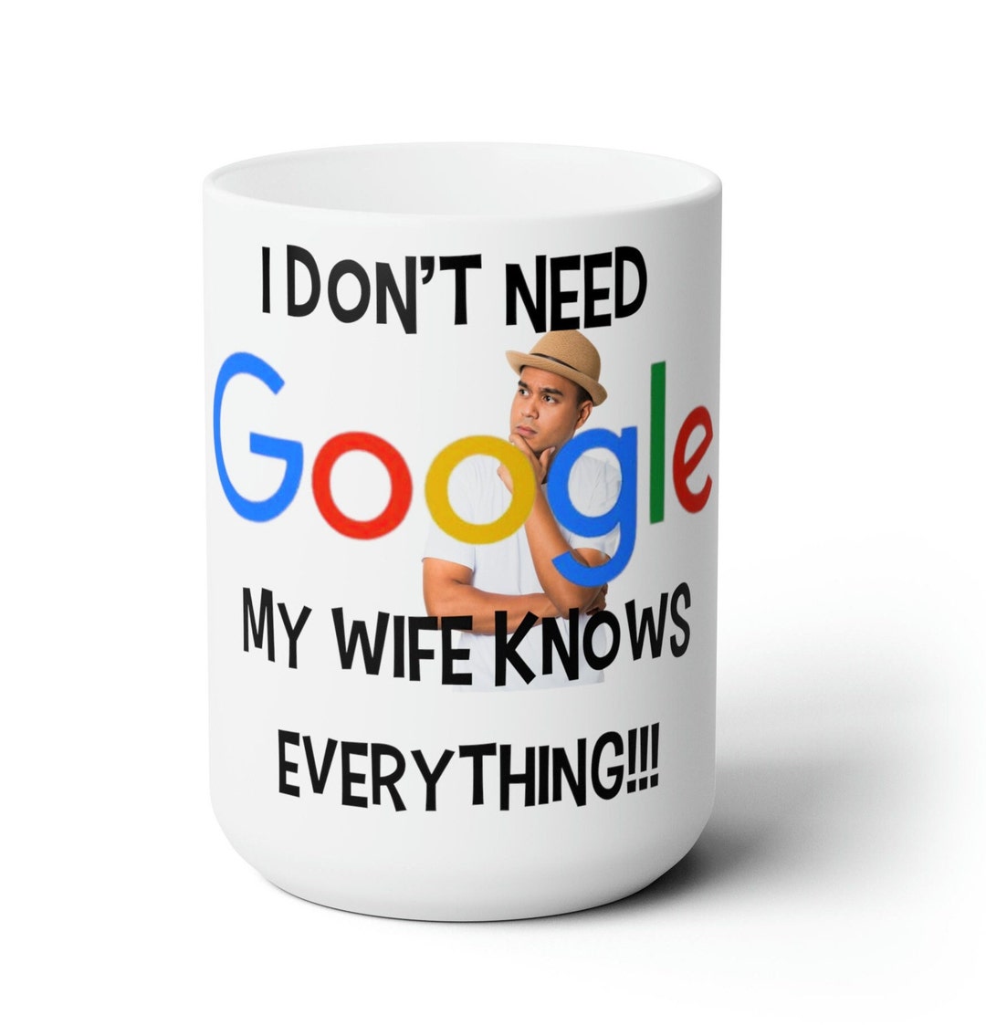 Google Coffee Mug TAZA DE CAFÉ Wife Husband Google Design - Etsy