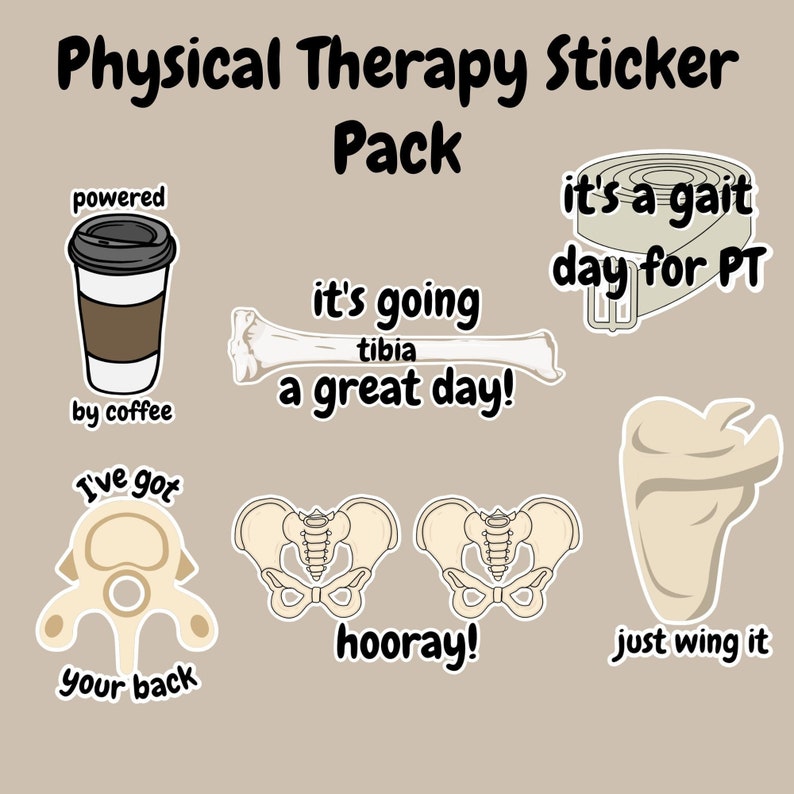 Physical Therapy Digital Sticker Pack - Etsy