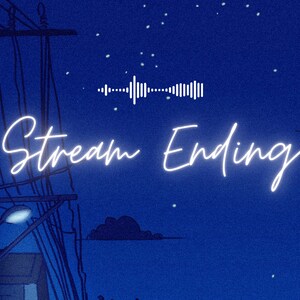 Animated Lofi Starry Night Twitch Overlays - Stream Starting, Be Right ...