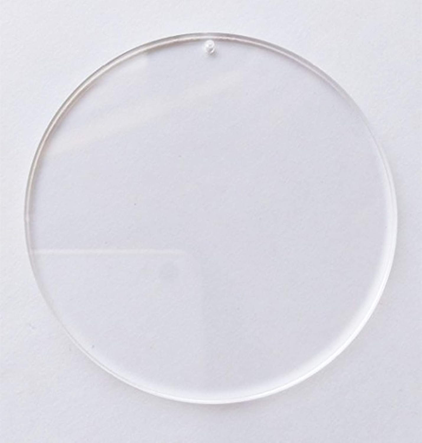 1/8" (3mm) Clear Acrylic Discs With or Without Hole, X-mas Ornament, 2 ...