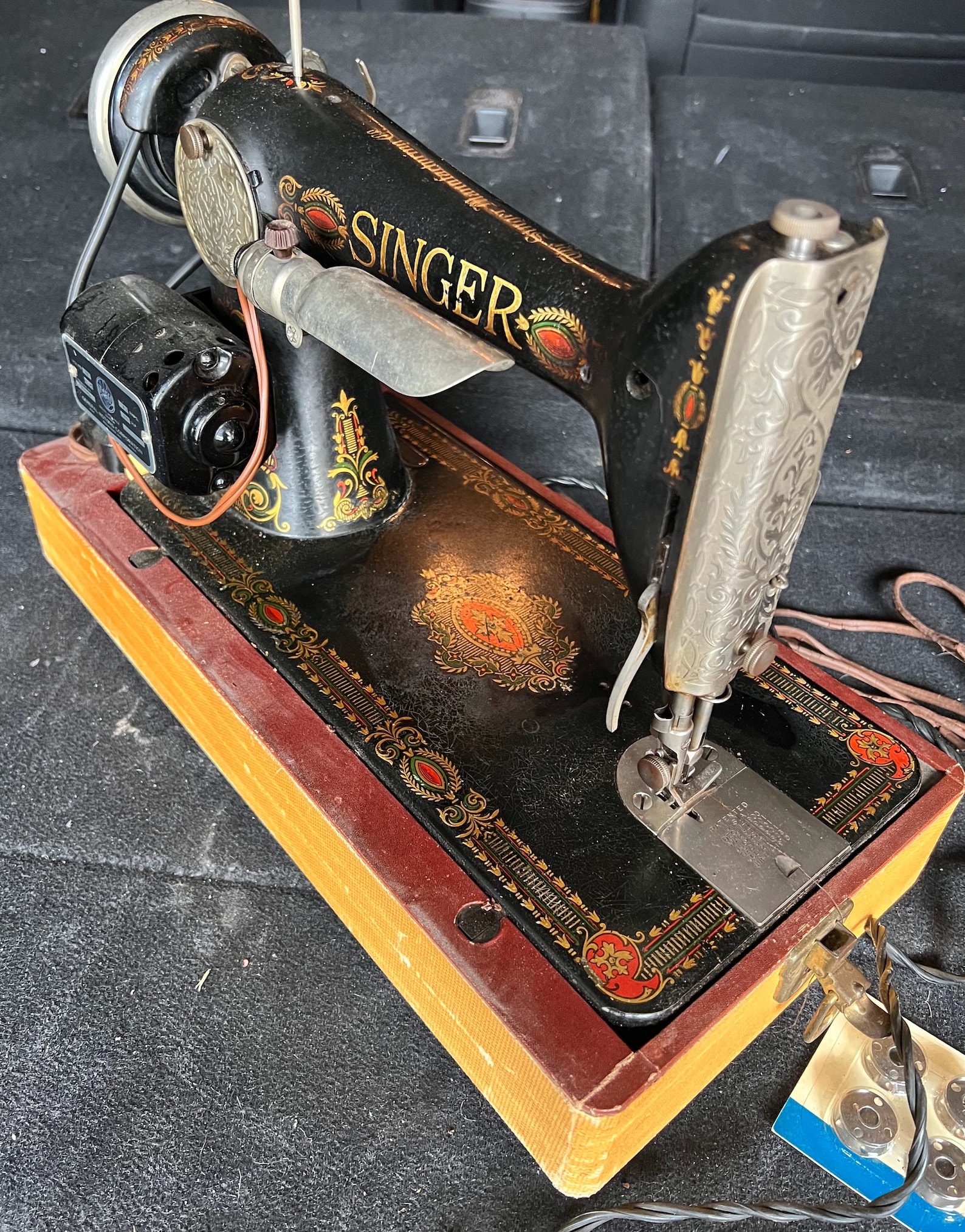 Antique 1917 Singer Sewing Machine Model No 66 Etsy