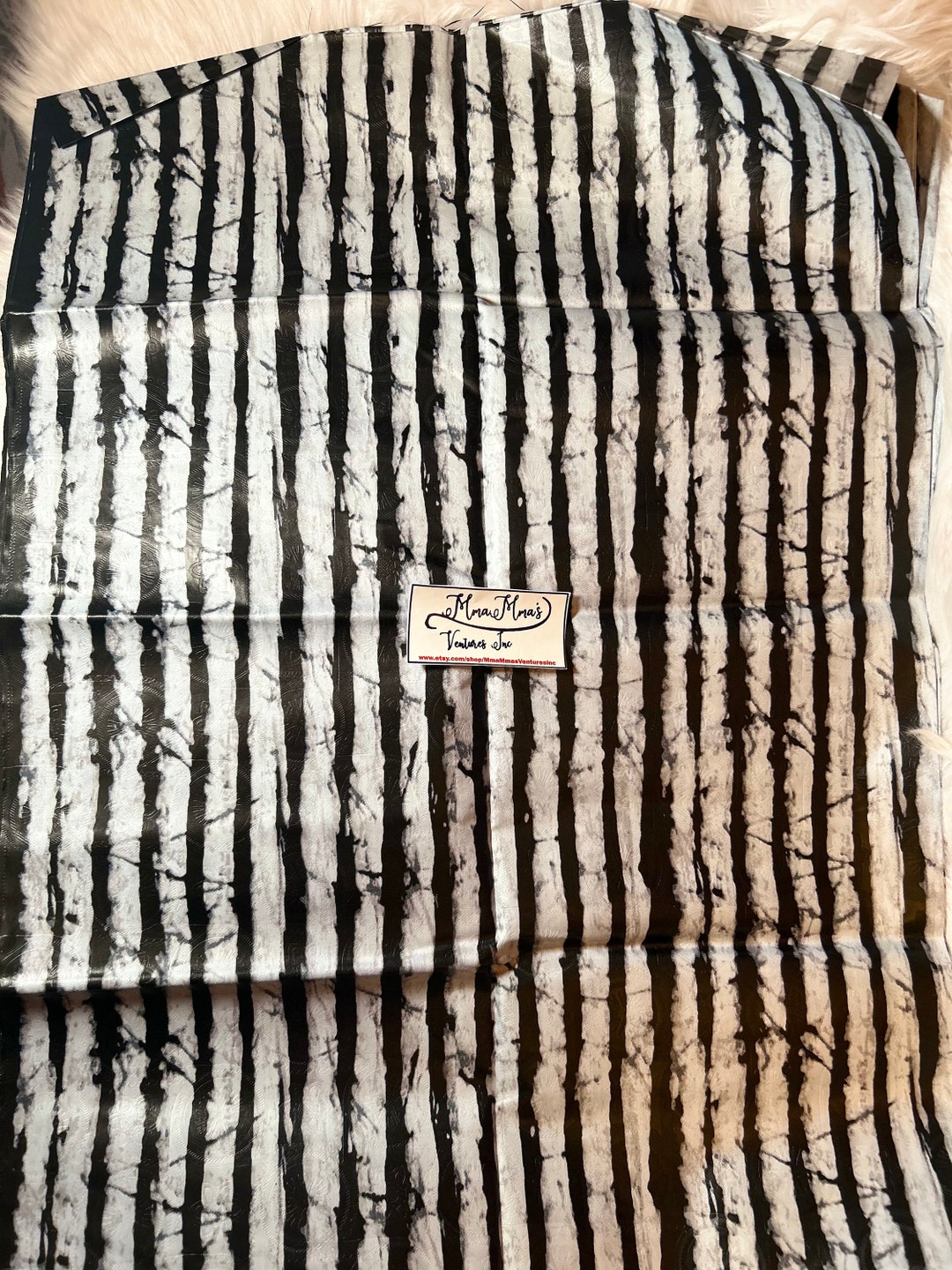 Black & White Adire Kampala Fabric - African, 5 Yards Medium Grade - Etsy