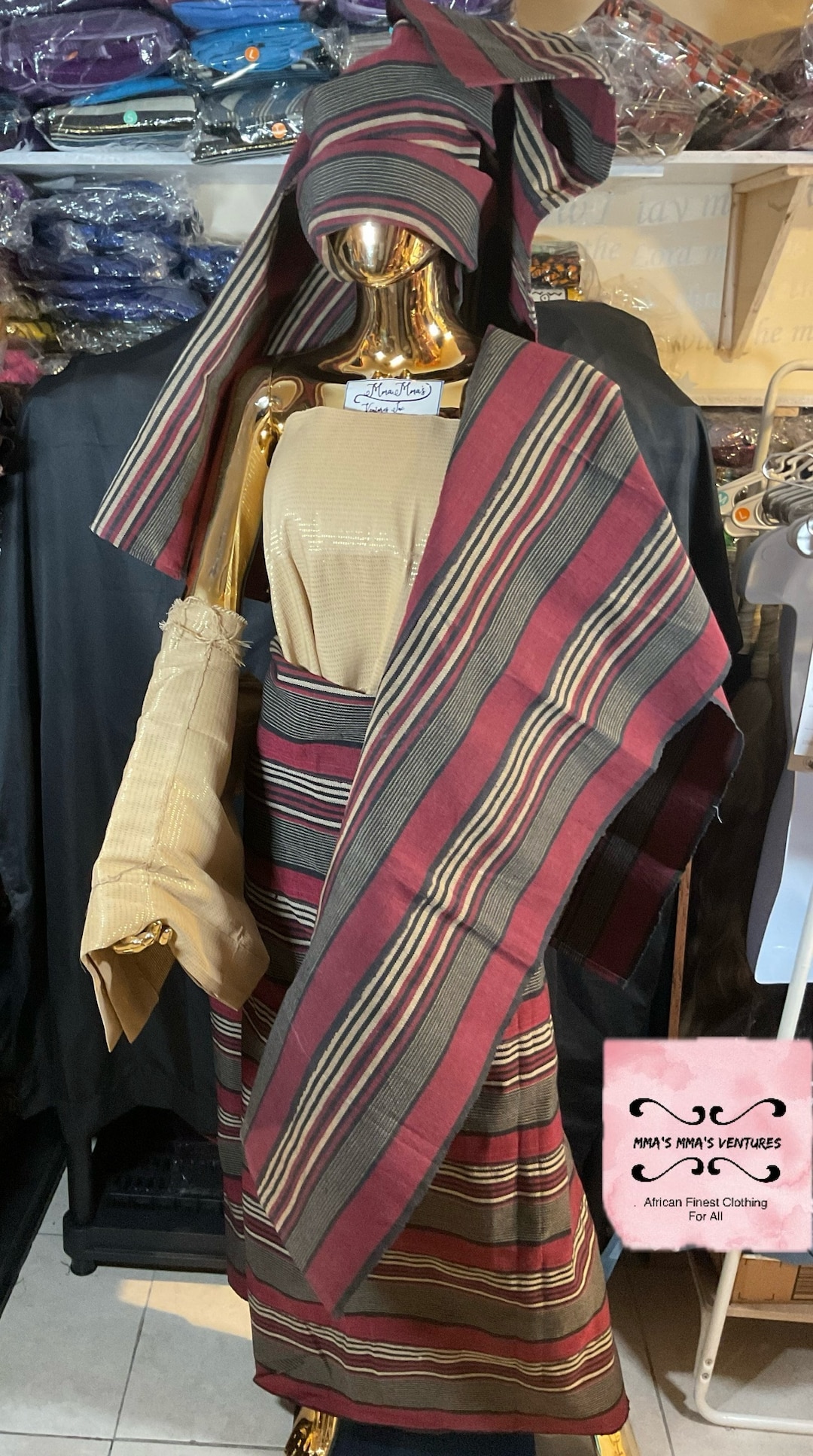 Aso Oke Vintage Etu, 4-piece Set, Bride, Mother Bride/groom, Celebrant ...