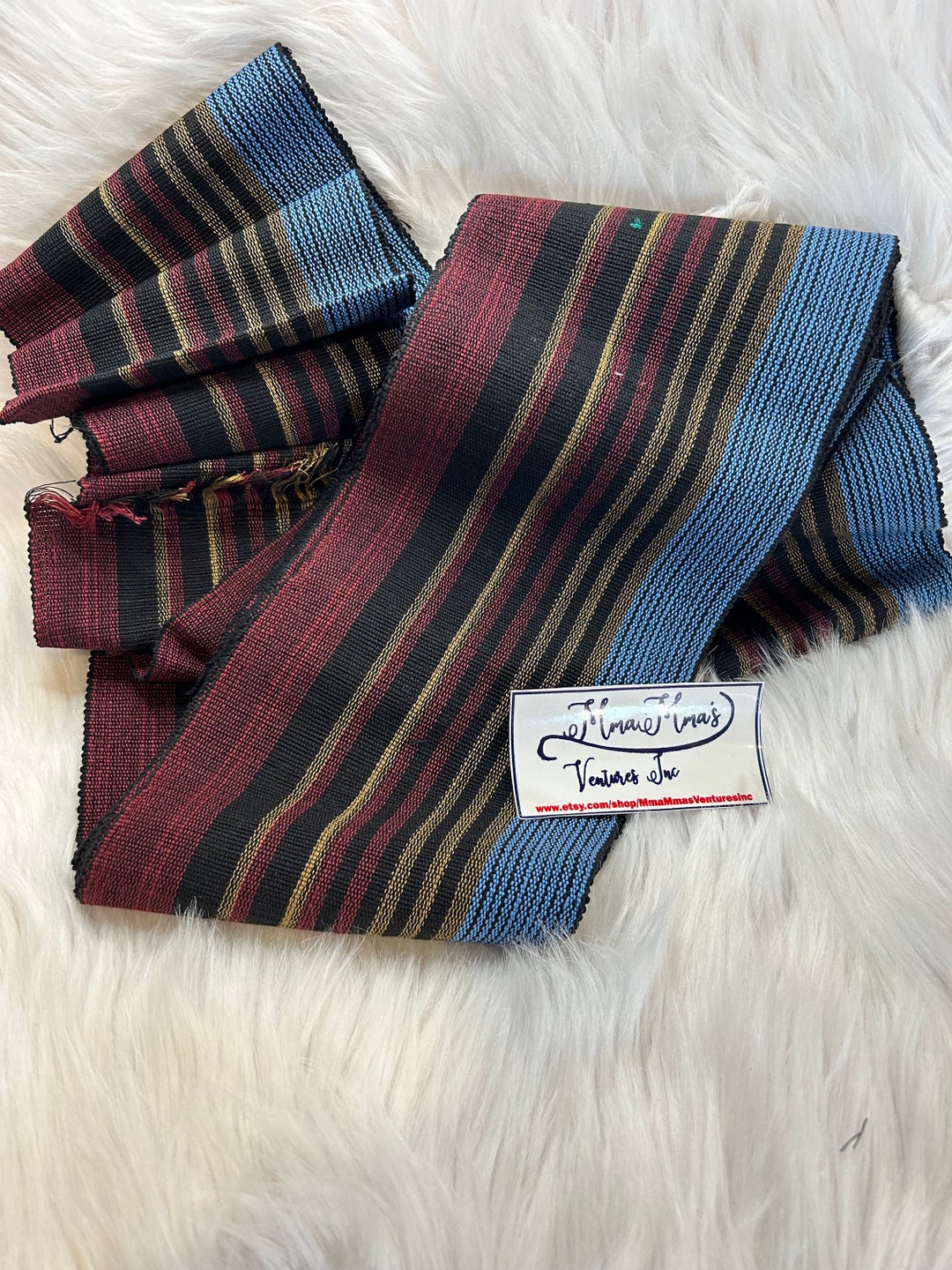 Aso Oke Fabric, Aso-oke Woven Strips or Bundle. Cotton Aso Oke ...