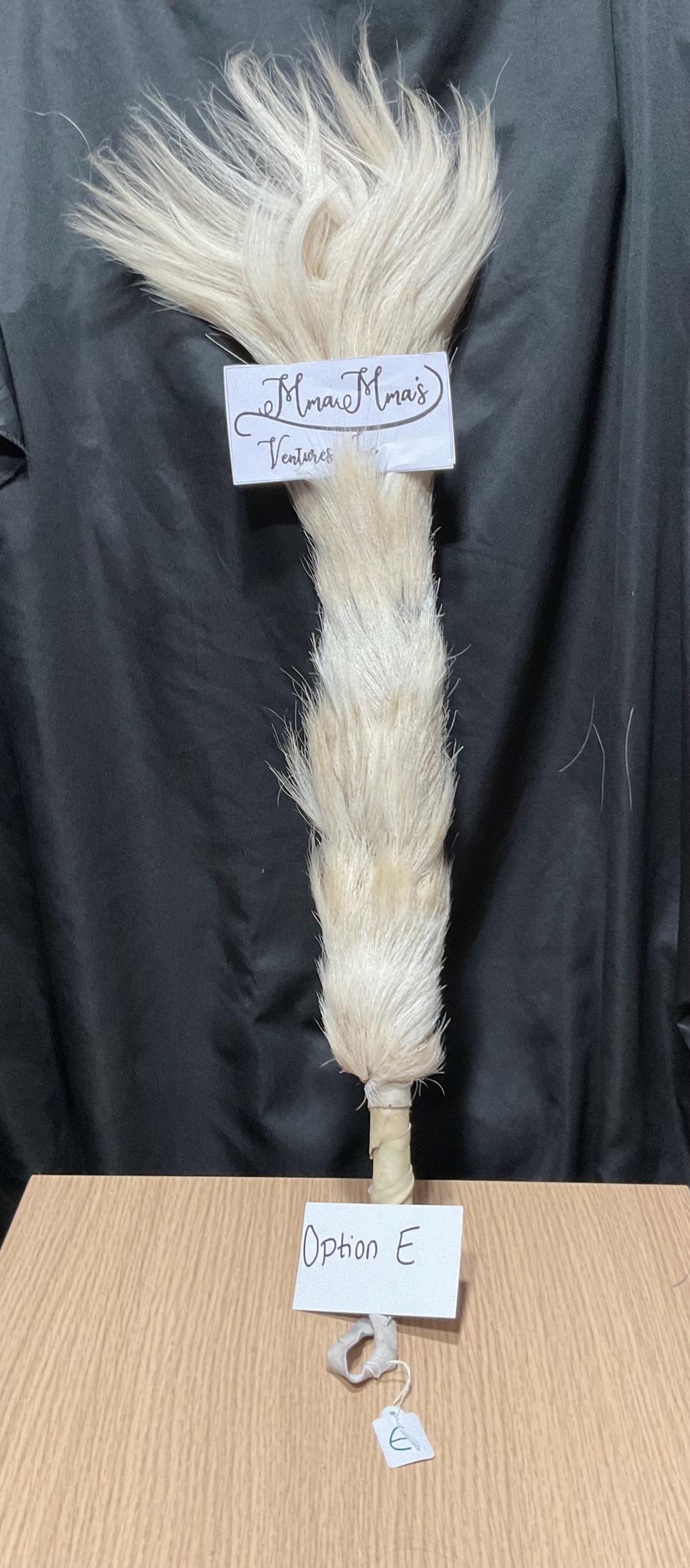 Nigerian Bridal Irukere: Creamy White Horsetail Fly Whisk - Royal ...